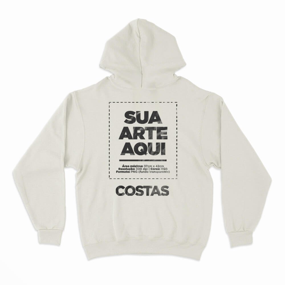 Moletom Com Capuz Personalizado Costas - Envie a sua arte | Studio Geek ...