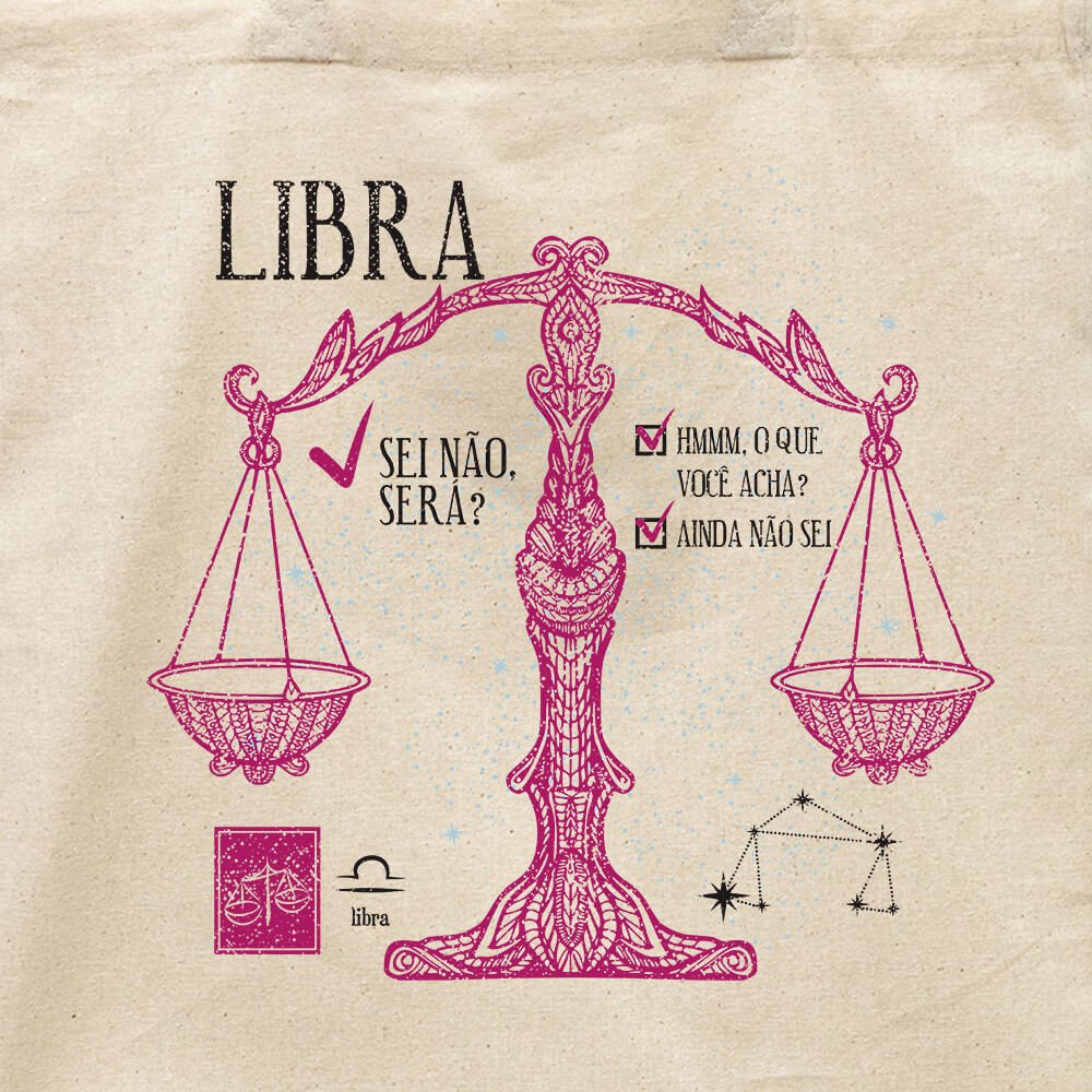 Ecobag Signo Libra | Studio Geek | Studio Geek