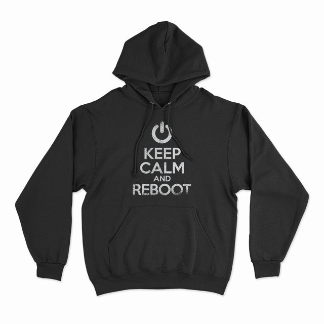 Moletom Com Capuz Keep Calm And Reboot | Studio Geek | Studio Geek