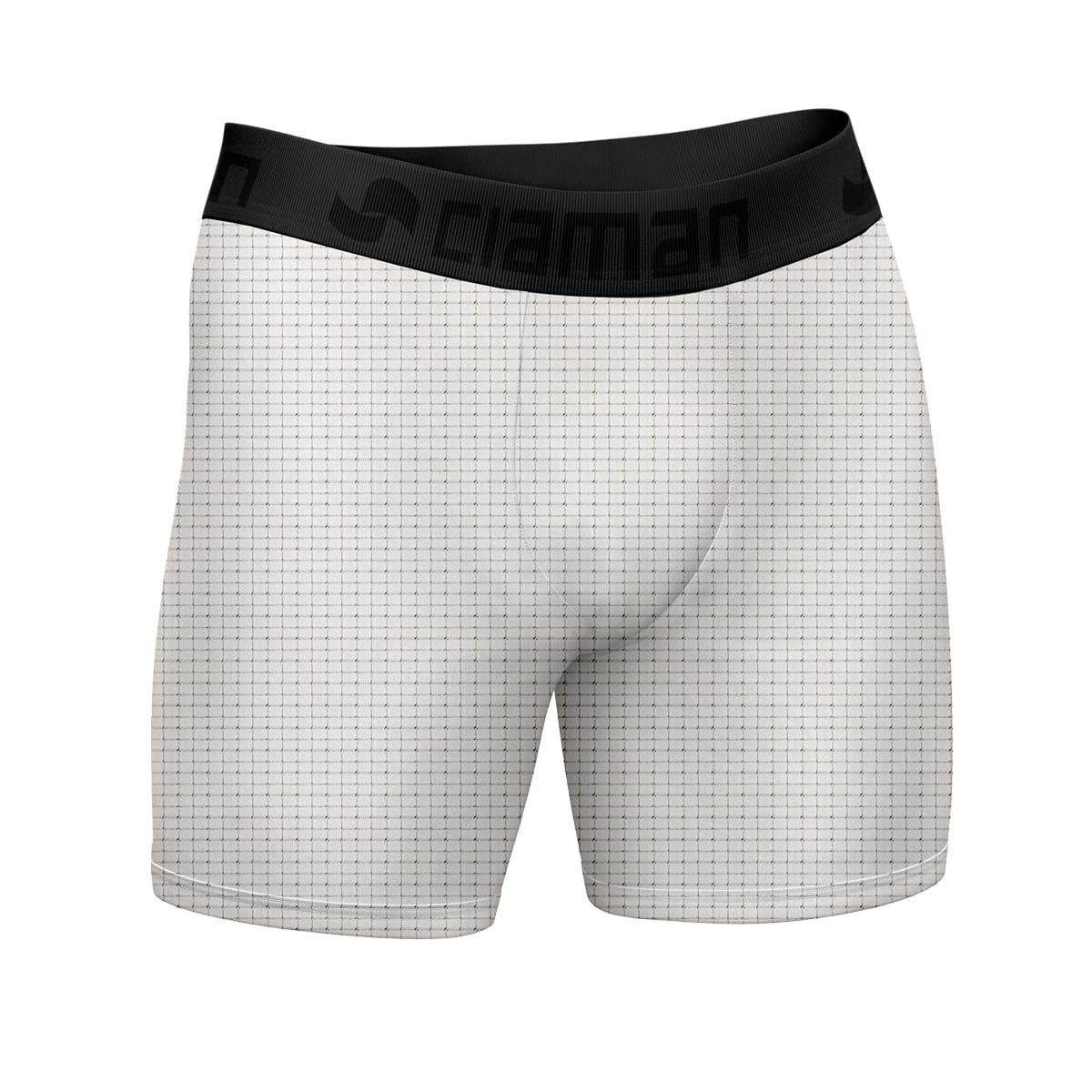 Cueca Boxer Long Poliamida Ultra Dry Respirável Branca | Cueca Store