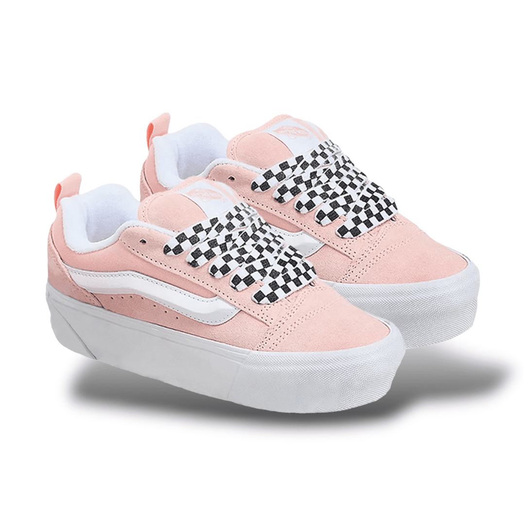 Tênis Vans Knu Skool Stack | Rosa-Branco | Bulldog Store