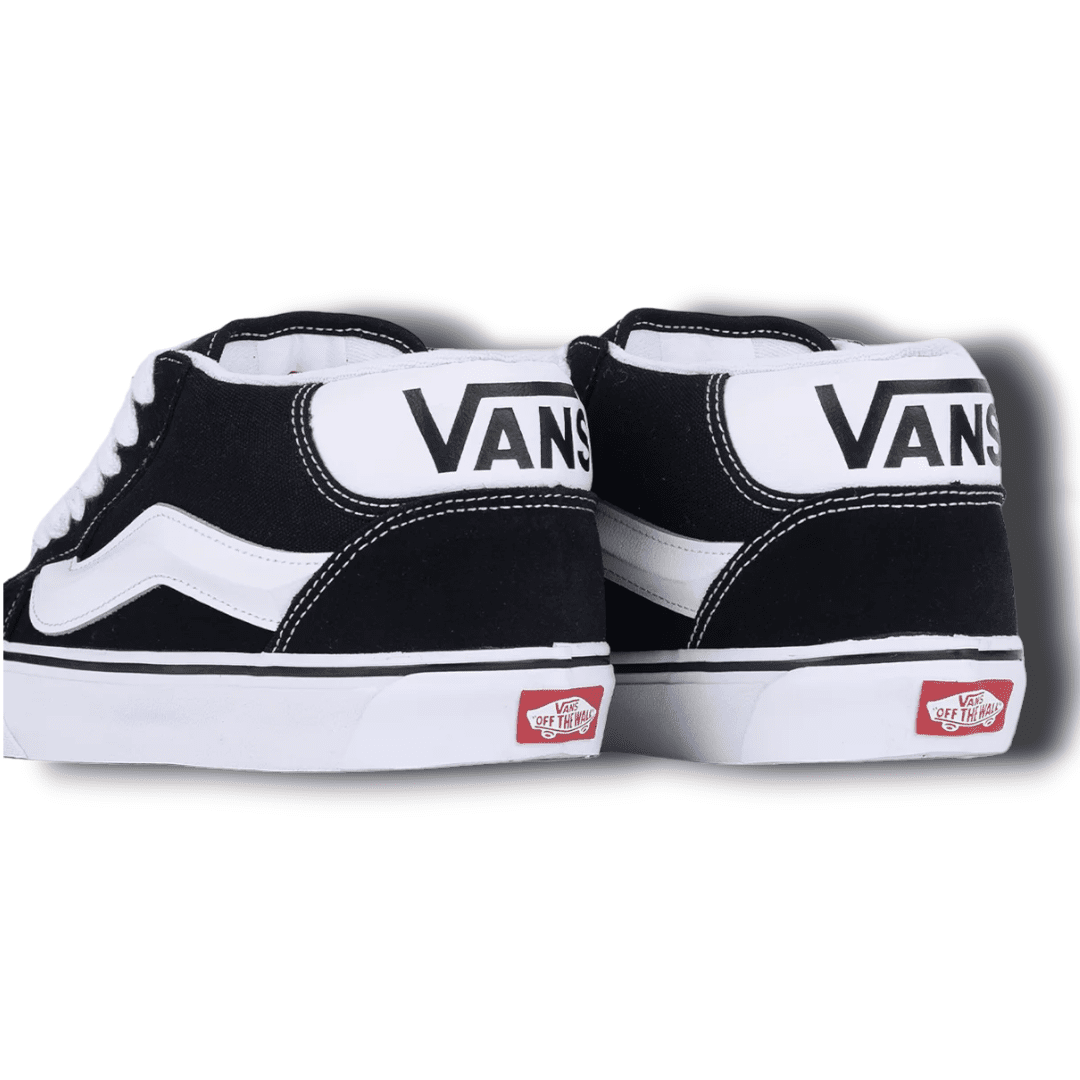 Tênis Vans Knu Old Skool Mid | Preto-Branco | Bulldog Store