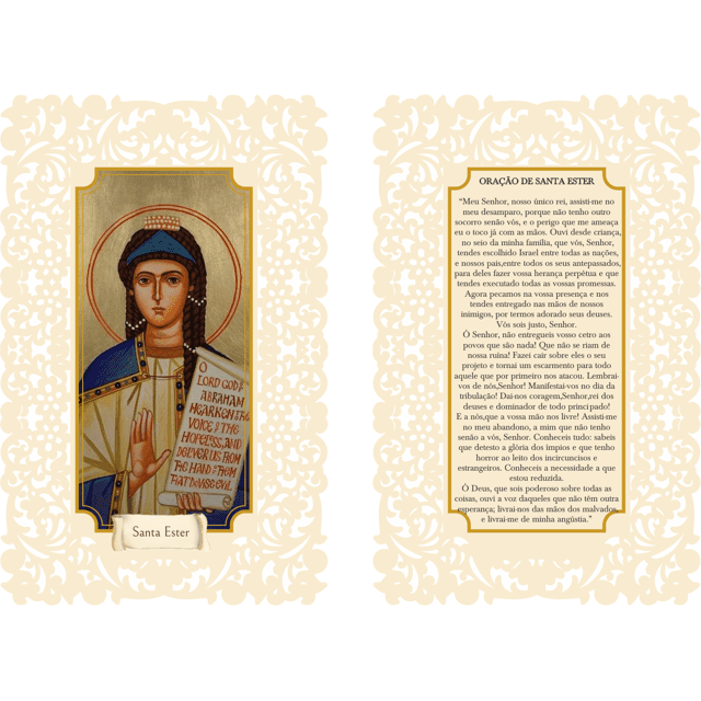 Santinho Rendado Santa Ester - Kit 6 und | Estúdio Vitória