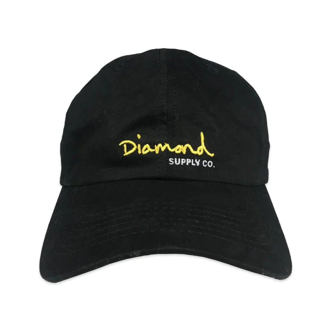 Boné Diamond Og Script Preto | Loja Verse: Moda Street Style