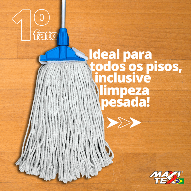 REFIL MOP ÚMIDO PONTA CORTADA ALG 1UN | Maxitex Indústria Têxtil Ltda