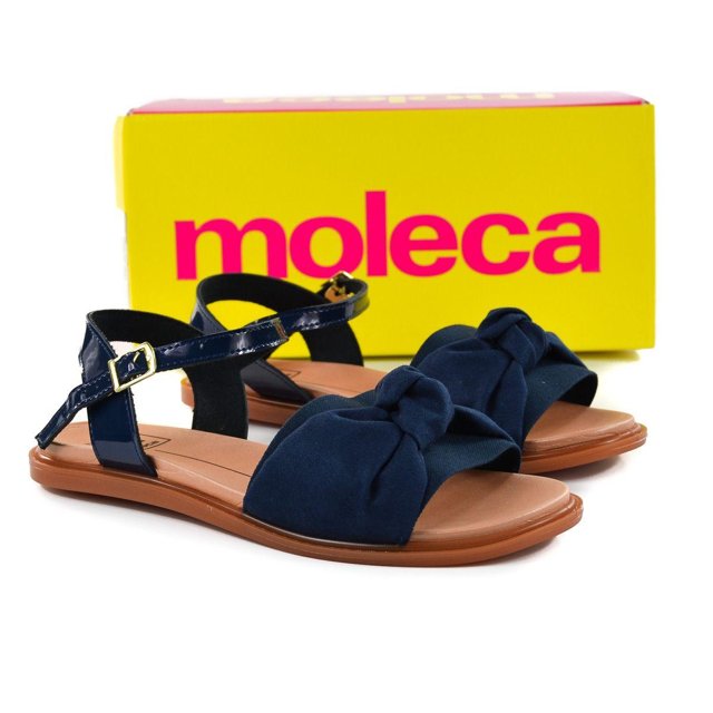SANDALIA FEM MOLECA 5450.107 FLAT 93104 | Loja Mond