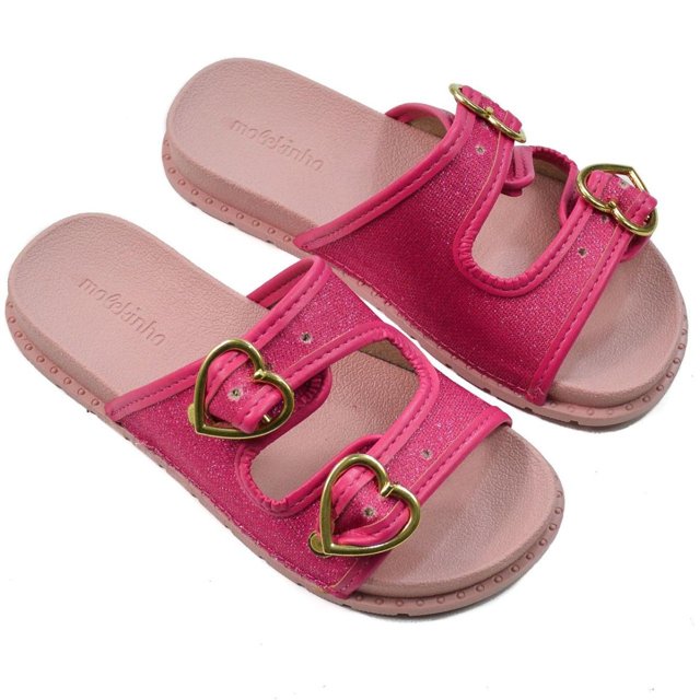 CHINELO MOLEKINHA MENINA 2341.105 GLITTER BIRKEN | Loja Mond