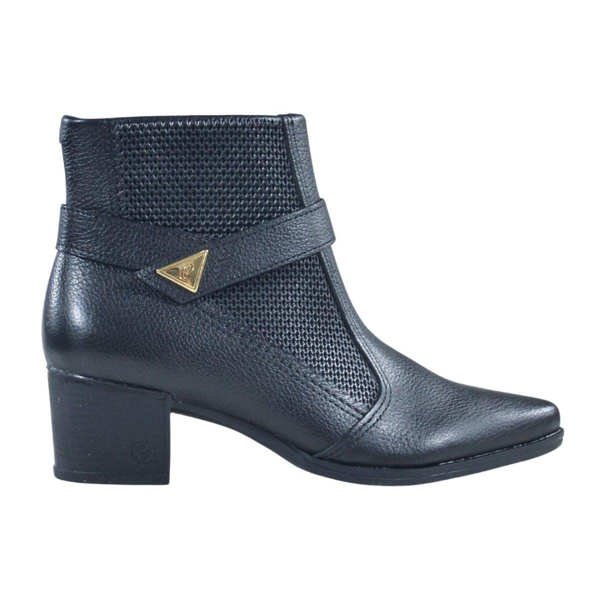 BOTA FEMININA PEGADA 280507-05 COURO | Loja Mond
