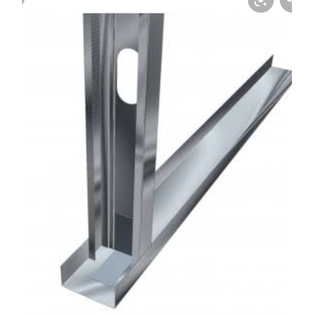 Perfil Steel Frame guia 92 mm aço zar # 275 # 0,80 mm ( corte 164 ...