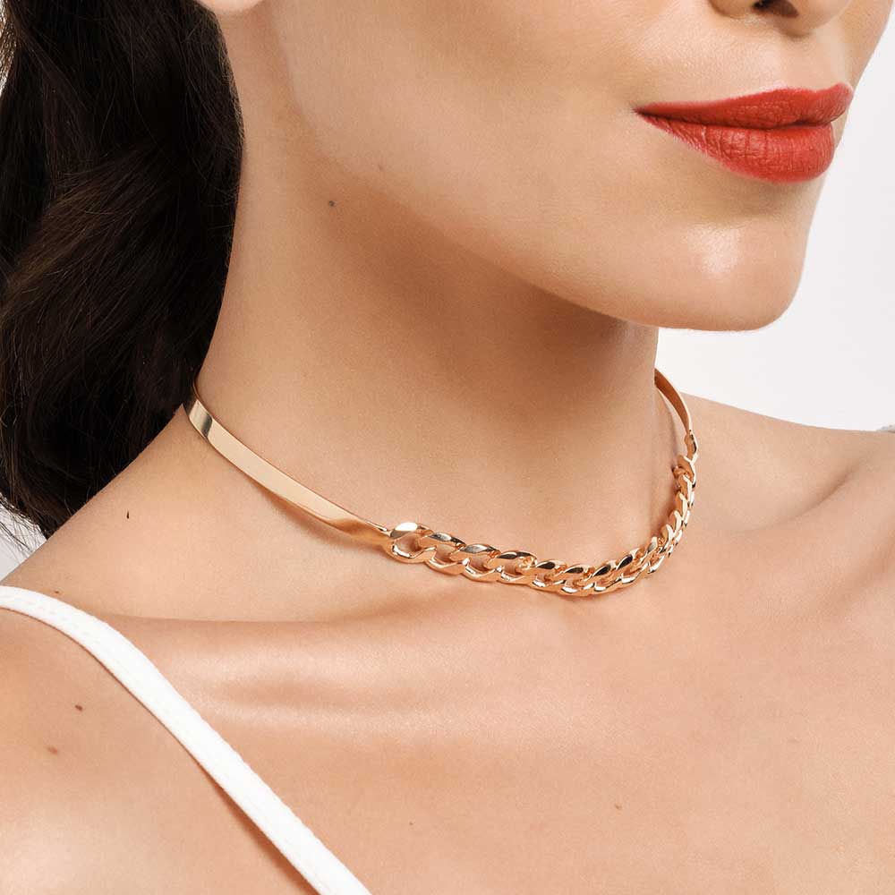 Colar Rommanel Fio Losango 531468 | Mahná Acessórios | 1 Compra = 1 Doação