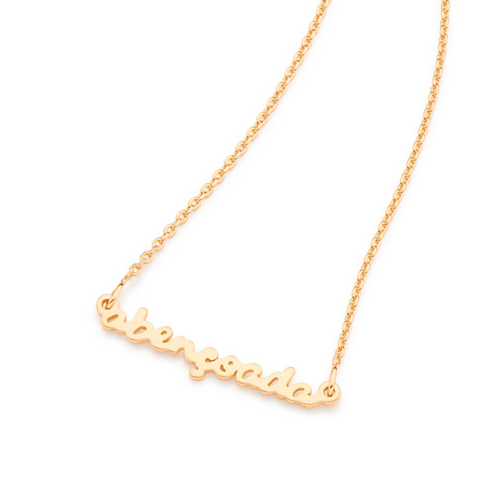 Colar Religioso Rommanel 531853 Banhado a Ouro 18k Abençoada | Mahná ...