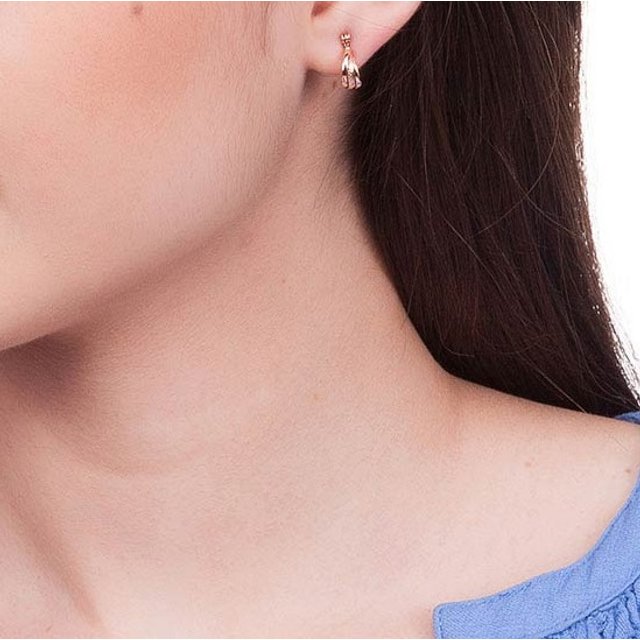 Brinco Rommanel Banhado Ouro Argola Pequena Tripla 523646 | Mahná ...