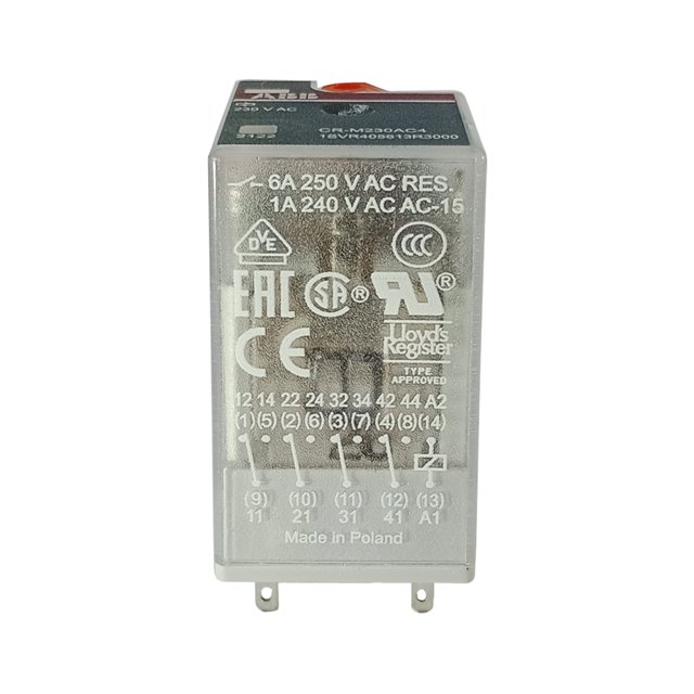 Relé de Interface com LED 4NAF 125Vcc 6A - CR-M125DC4L | RH Materiais Elétricos | O Maior E ...