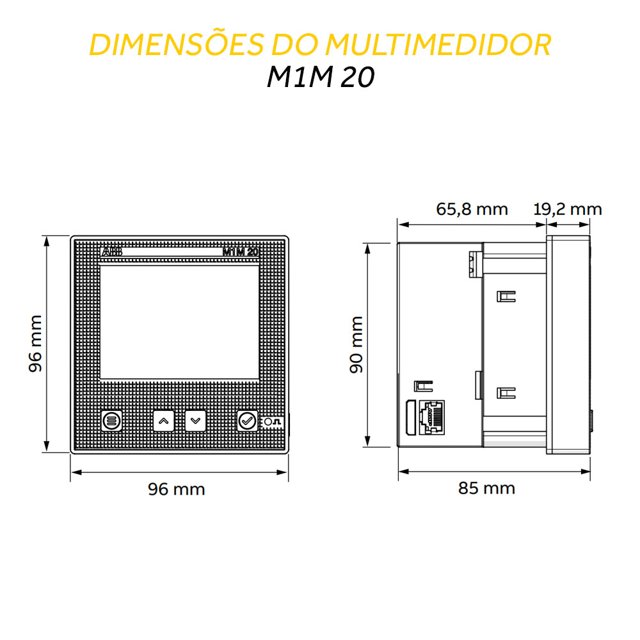 Multimedidor M1M 20 com Modbus RTU e 4 Quadrantes | Heldt Soluções ...