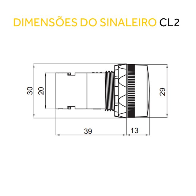 Sinaleiro Vermelho CL2-502R ABB 24V | RH Materiais Elétricos | RH Materiais Elétricos | O Maior ...