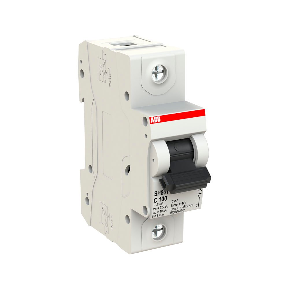 Minidisjuntor Monopolar - Curva C 100A - SH801-C100 | RH Materiais Elétricos | O Maior E ...