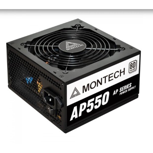 Fonte Montech AP550, 550W, 80 Plus White, PFC Ativo, AP550 | Tibuff