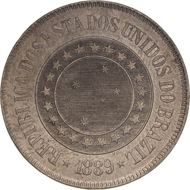 Moeda de 200 réis de 1889 (2º tipo da República - Reverso: fundo ... Moeda de 200 réis de 1889 (2º tipo da República - Reverso: fundo ...