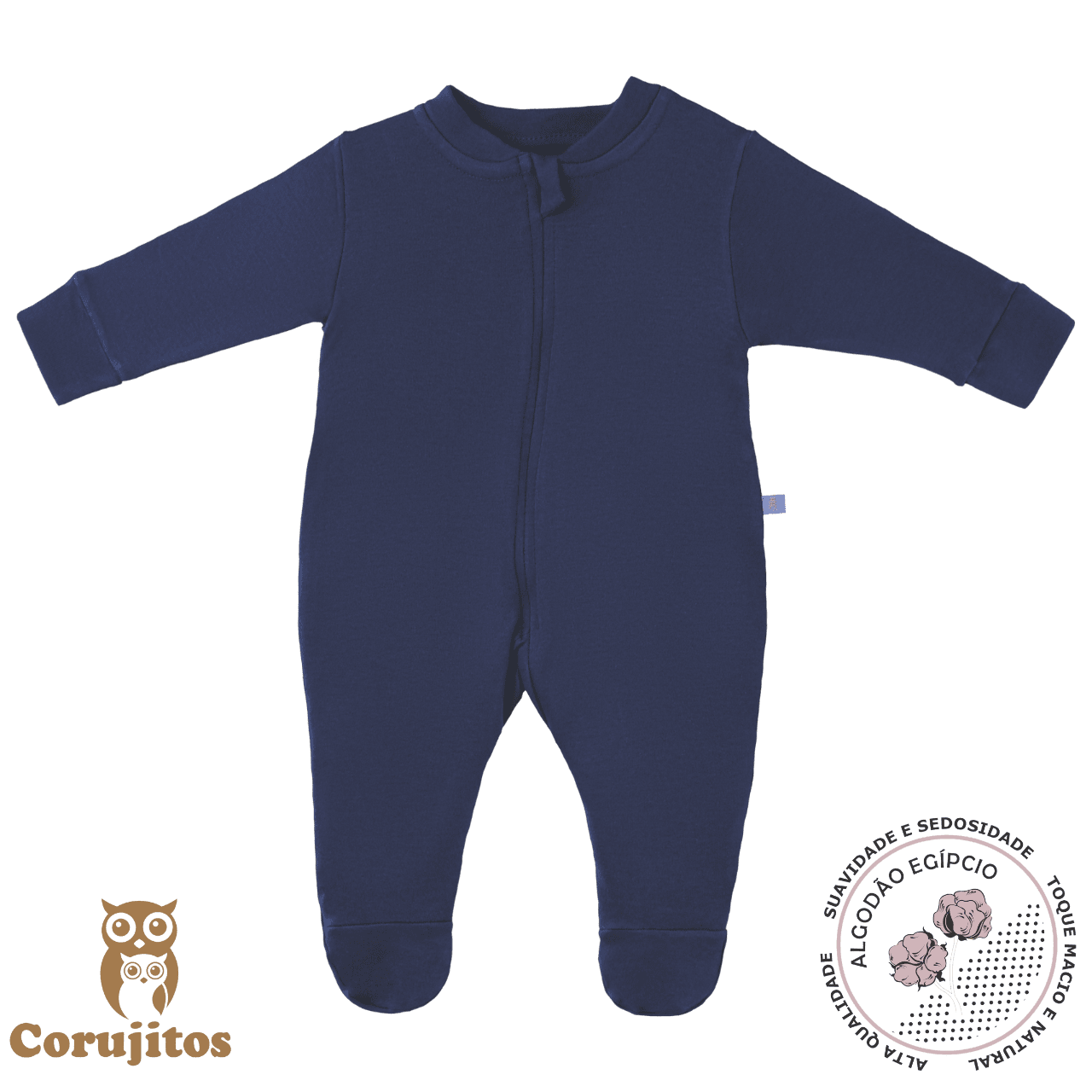 Pimpão com zíper - fio egípcio | corujitos