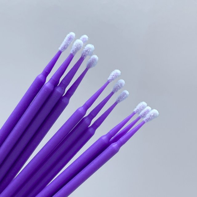 Kit 100 Escovinha Microbrush Cotonete - Mini escovinhas | Mavana Cosméticos