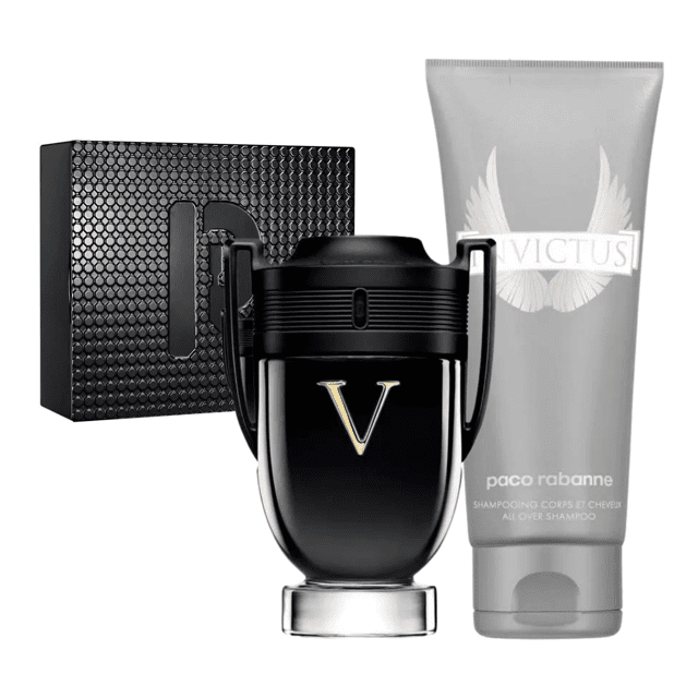 Kit Perfume Masculino Invictus Rabanne Edp 100 Ml + Shower Gel 100Ml ...