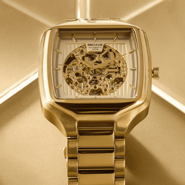 Relógio Masculino Seculus Automatic Dourado 44110Gpsvda1 | La Partier