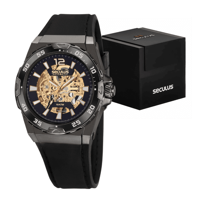 Relógio Masculino Seculus Automatic Preto 20847Gpsvsu1 | La Partier