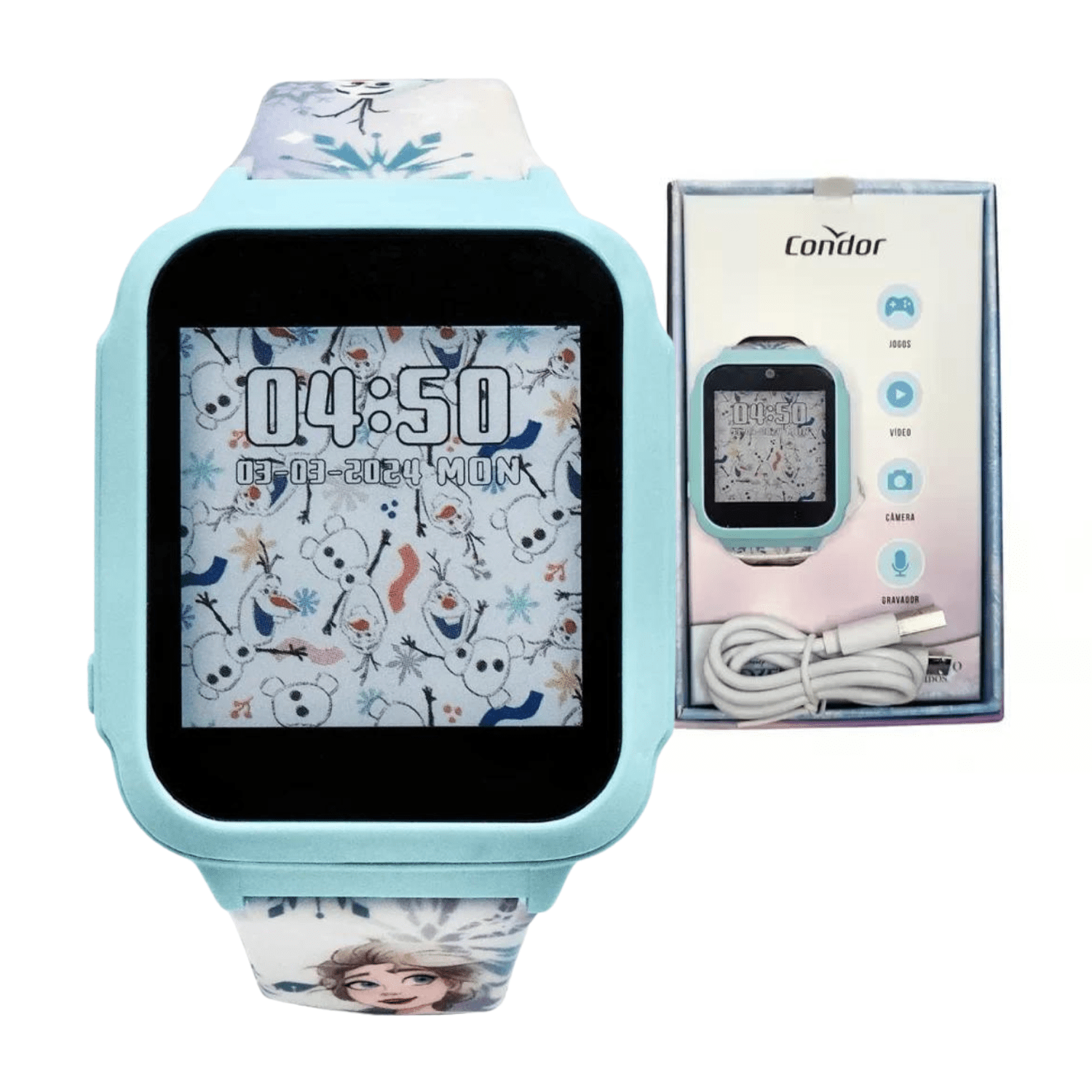 Relógio Interativo Condor Disney Kids Frozen Feminino Codisneyac/8A ...