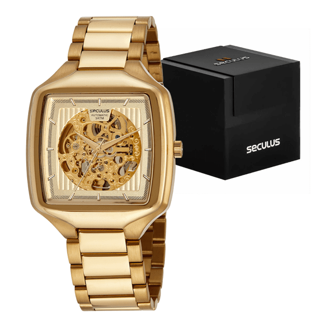 Relógio Masculino Seculus Automatic Dourado 44110Gpsvda1 | La Partier