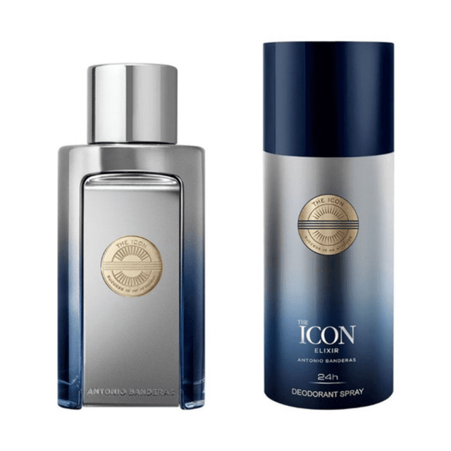 Kit Perfume Masculino The Icon Elixir Banderas Edp 100 Ml + Desodorante ...