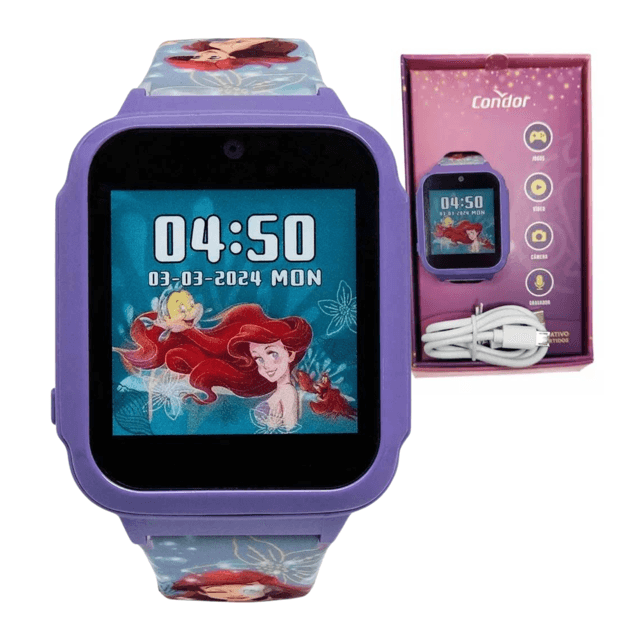 Relógio Interativo Condor Disney Kids Ariel Feminino Codisneyab/8N | La ...