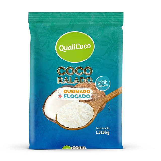 Coco Ralado Flocado QualiCoco 1kg – Desidratado, Adoçado e Sem Glúten ...