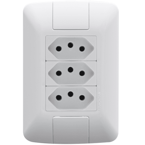 Conjunto Tomada 2P+T 20A 250V Sleek Margirius | LED RS