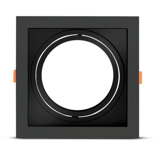 Spot Recuado MR11 Quadrado Mini Dicroica Branco recuo Preto | LED RS