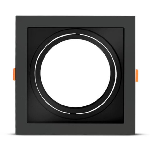 Spot Recuado AR111 Quadrado Preto | LED RS