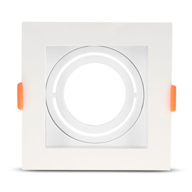 Spot Recuado MR11 Quadrado Mini Dicroica Branco | LED RS