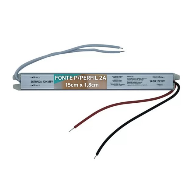 Fonte 2A Slim 12V 24W | LED RS