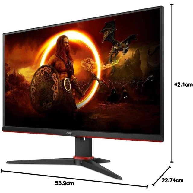 Monitor Gamer AOC Viper, 23.8 Polegadas, Full HD, 165Hz, 1Ms, Freesync ...