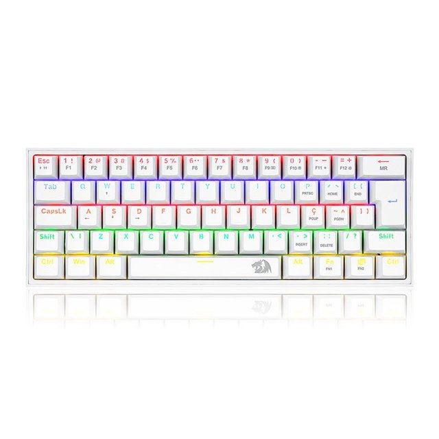 Teclado Mecanico Gamer Redragon FIZZ, RAINBOW, ABNT2, Switch Marron ...