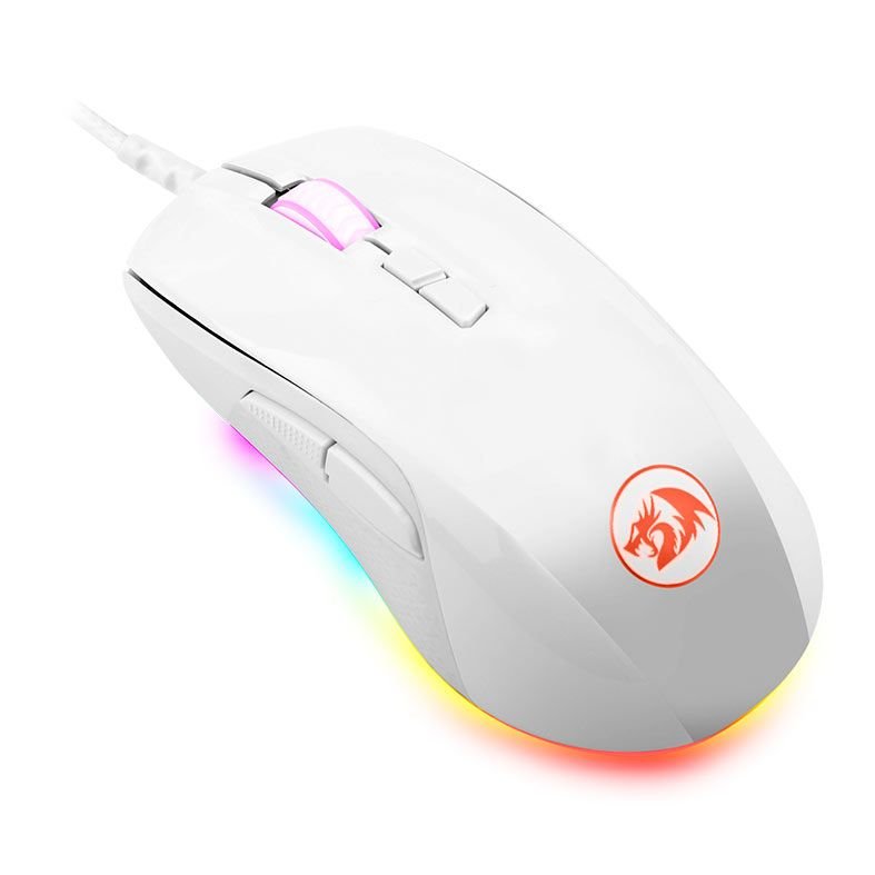 Mouse Gamer Redragon Stormrage, RGB, 10000DPI, 7 Botoes, Branco, M718W ...