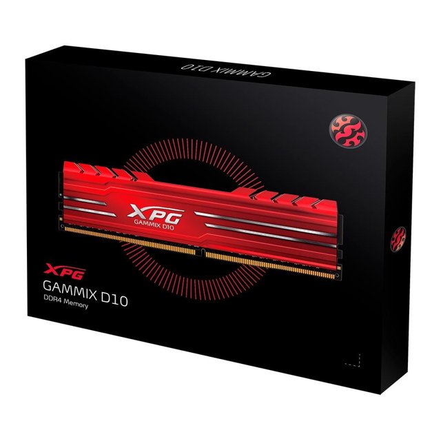 Memória RAM XPG Gammix D10, 8GB, 3200MHz, DDR4, CL 16, Vermelho ...