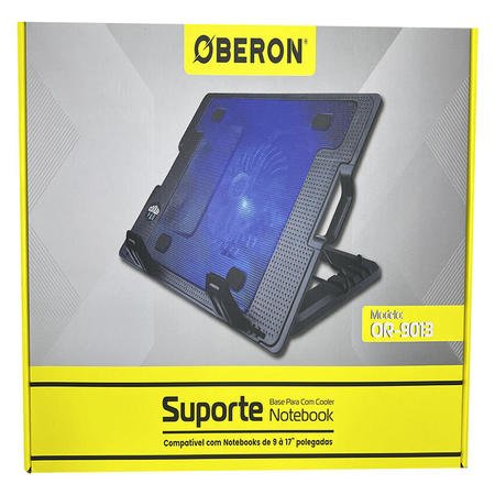 Suporte para Notebook 17" Base com Cooler Metal OBERON - OR-9013 ...