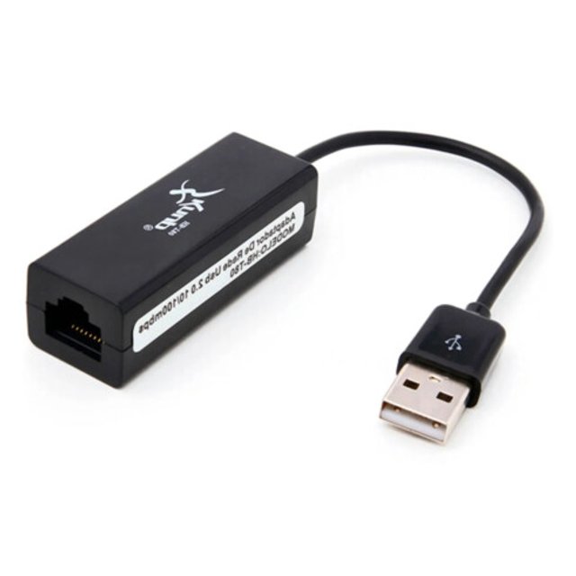 Adaptador de Rede RJ45 Usb 10/100Mbps Knup - HB-T80 | Supremo Informática