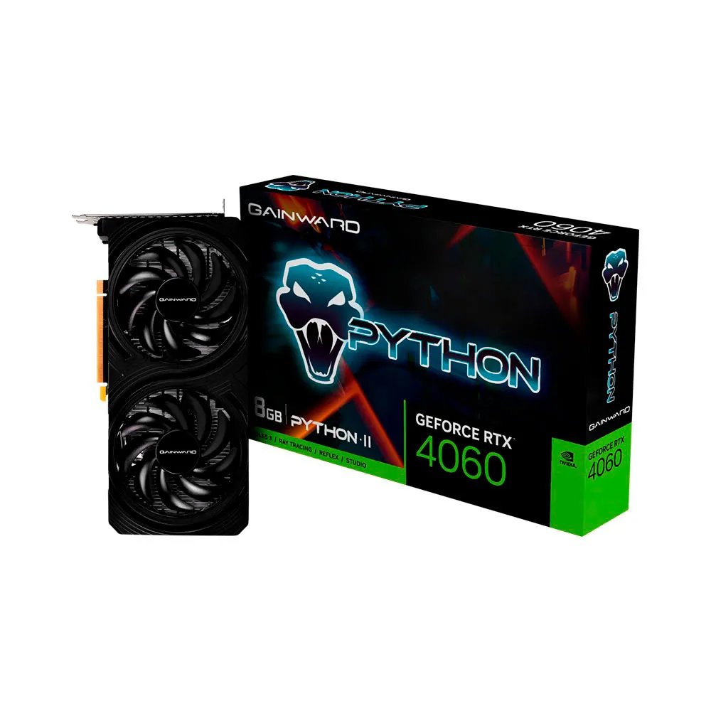 Placa De Vídeo Gainward NVIDIA GeForce RTX 4060 Python II, 8GB, GDDR6 ...