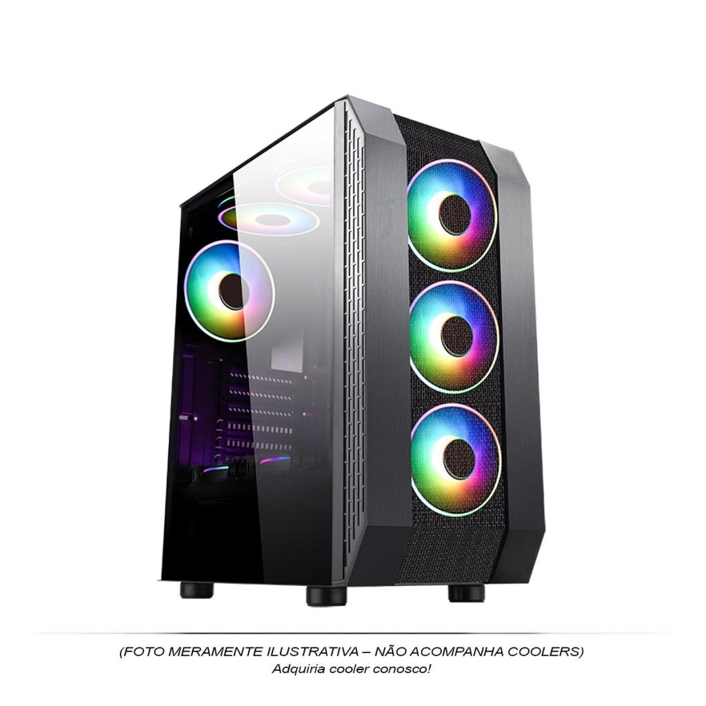Gabinete Gamer Pixxo CG05 Atx S/ Fonte Preto | Supremo Informática