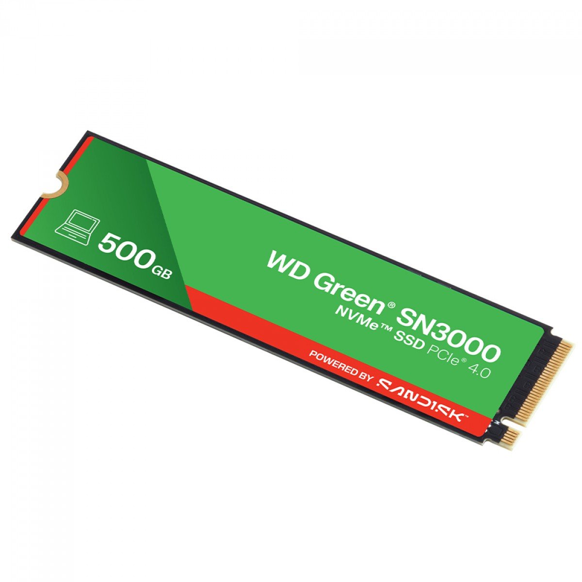 SSD WD Green SN3000, 500GB, M.2 NVMe, Leitura 5000MB/s e Gravação ...
