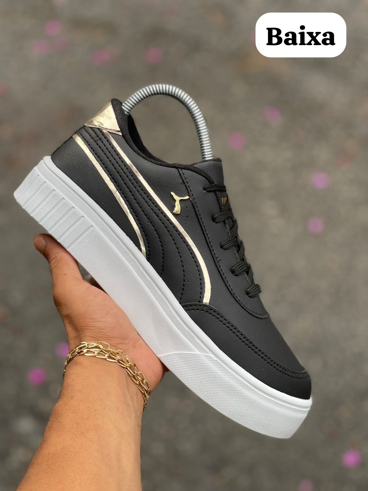 PUMA PLATAFORMA PRETO/PRATA | Wolf Premium