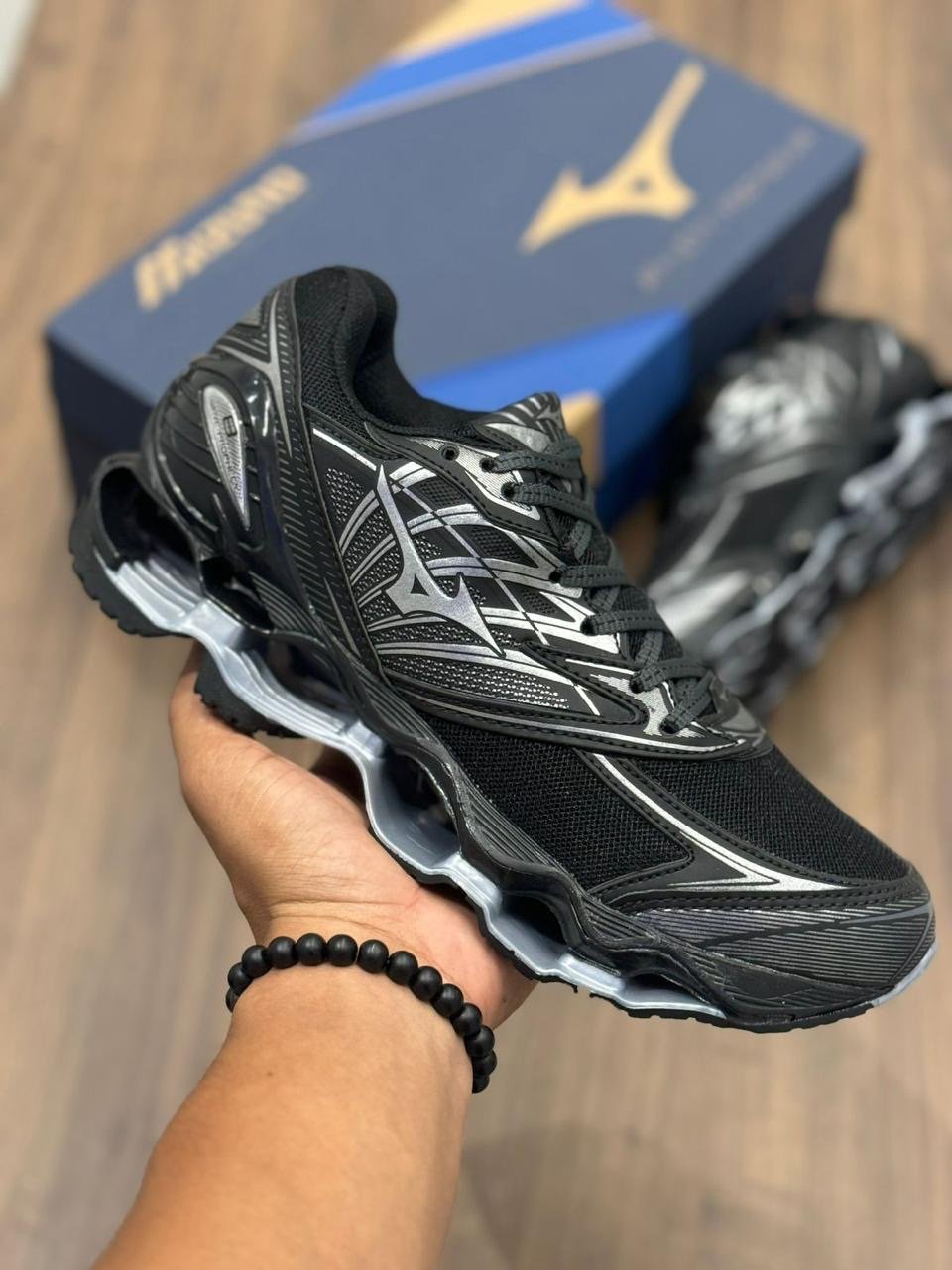 MIZUNO PRO 8 PRETO /PRATA | Wolf Premium