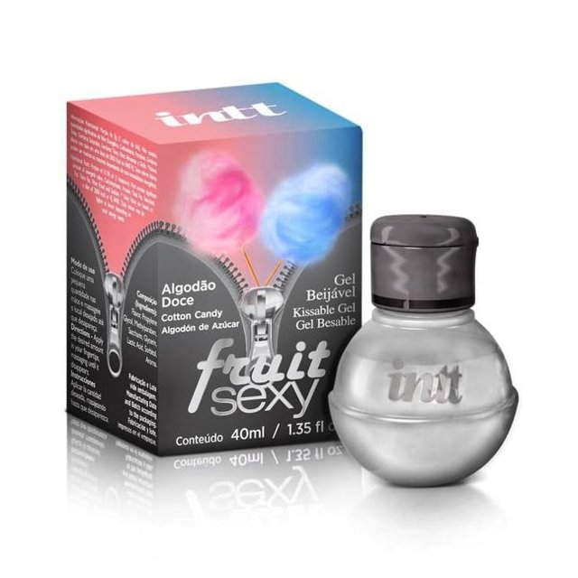 Gel Térmico Beijável Fruit Sexy Hot Algodão Doce 40ml Intt Hot Sex Shop