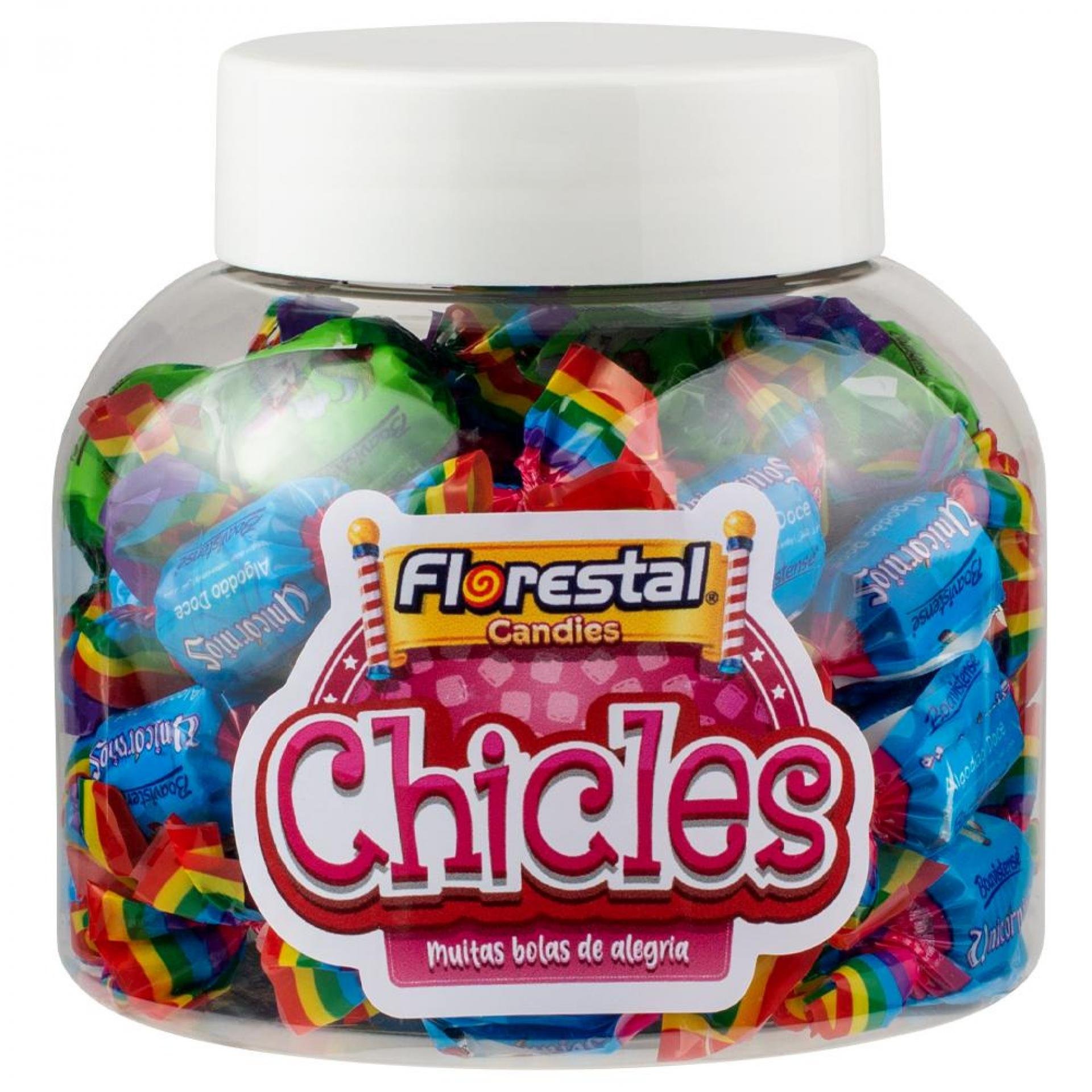 Chicle Unicórnios – Hortelã e Algodão Doce 115g | Florestal Candies